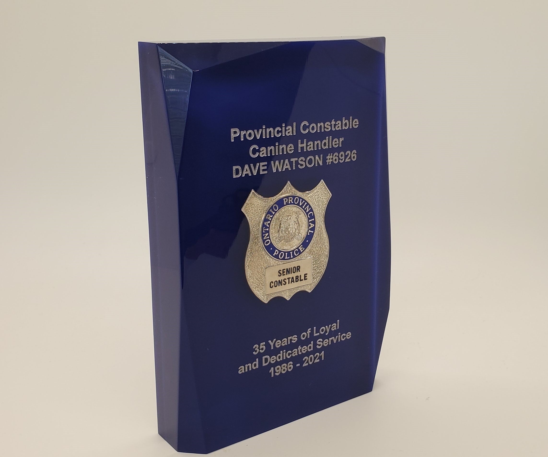 Badge Encasement - Block Style | OPP Shop